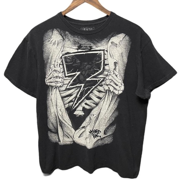 3rd Rail | Shirts | Third Rail Skeleton Chest Graphic Vintage Y2k ...